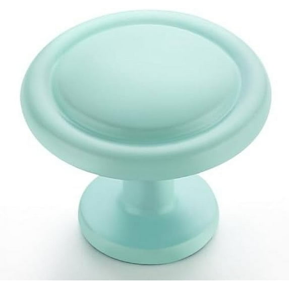 30 Pack 1-1/4 inch Matte Black Zinc Euro-Style Cabinet Knobs, Drawer Pulls & Door Handles ...