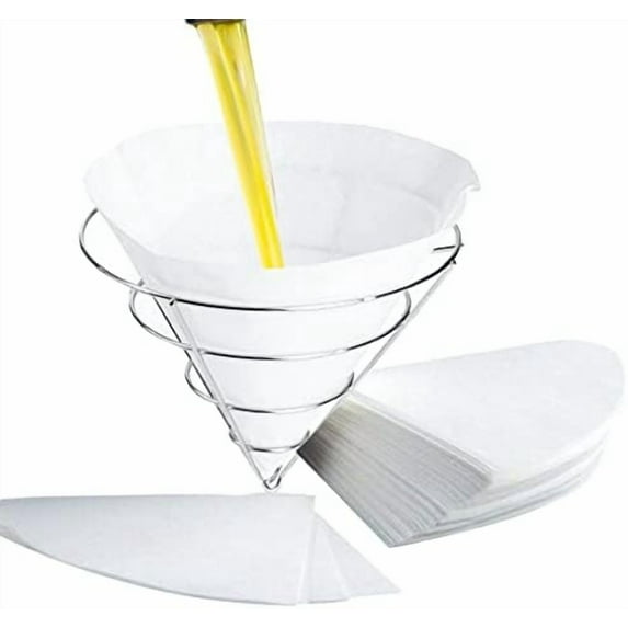 30 Pack 10" Deep Fryer Oil Filters, Best Non Woven Cooking Oil Strainer ...