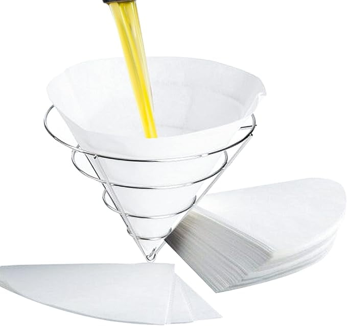 30 Pack 10" Deep Fryer Oil Filters, Best Non Woven Cooking Oil Strainer ...