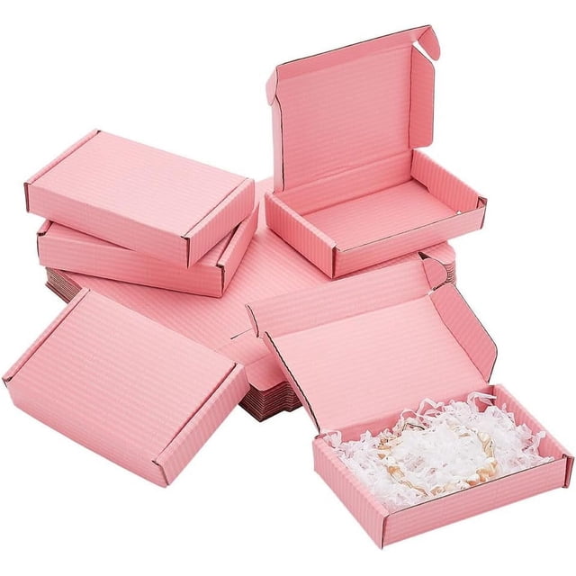 30 Pack 12.7x8.2x2.8cm Cardboard Postal Boxes Gift Boxes Small Shipping ...