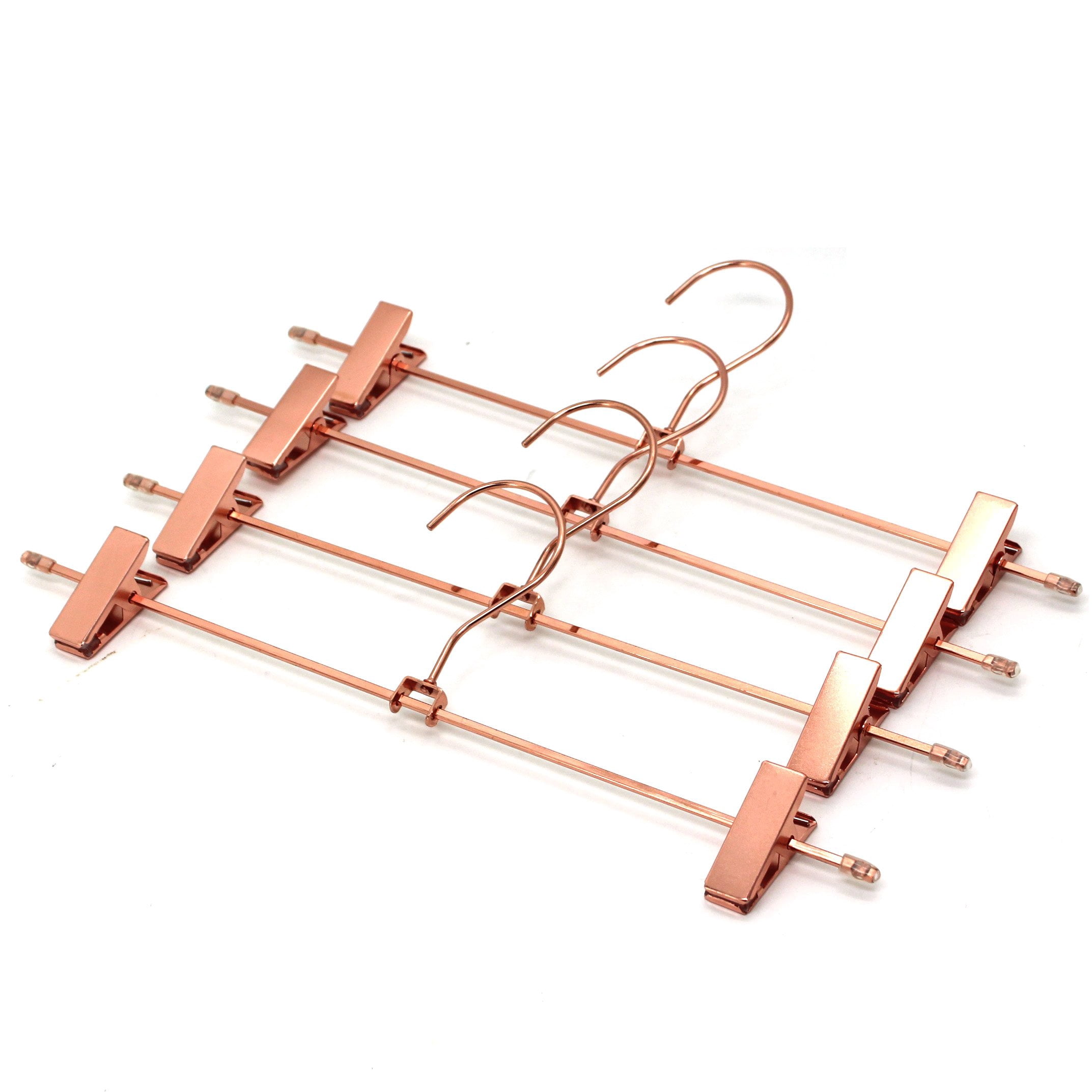 30 Pack 13.7 Inch Rose Metal Heavy Duty Clip Pants Hangers with Swivel ...