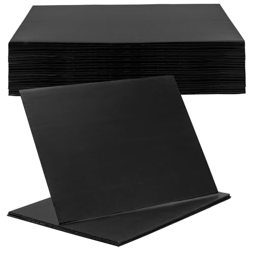 30 Pack 13 x 17 Inch Black Corrugated Plastic Boards, Thick Corrugated ...