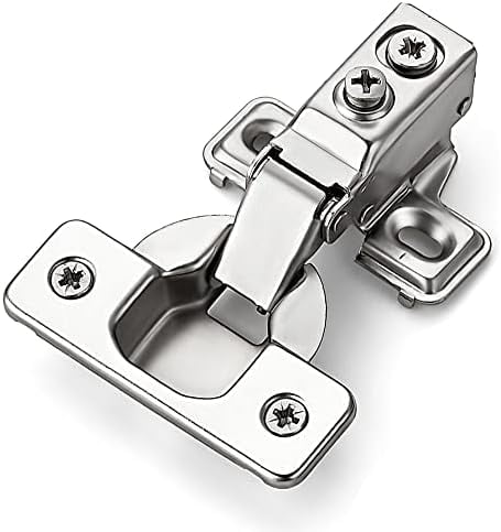 30 Pack 15 Pairs Short Arm Kitchen Cabinet Hinges for 5/8 Inch Overlay ...