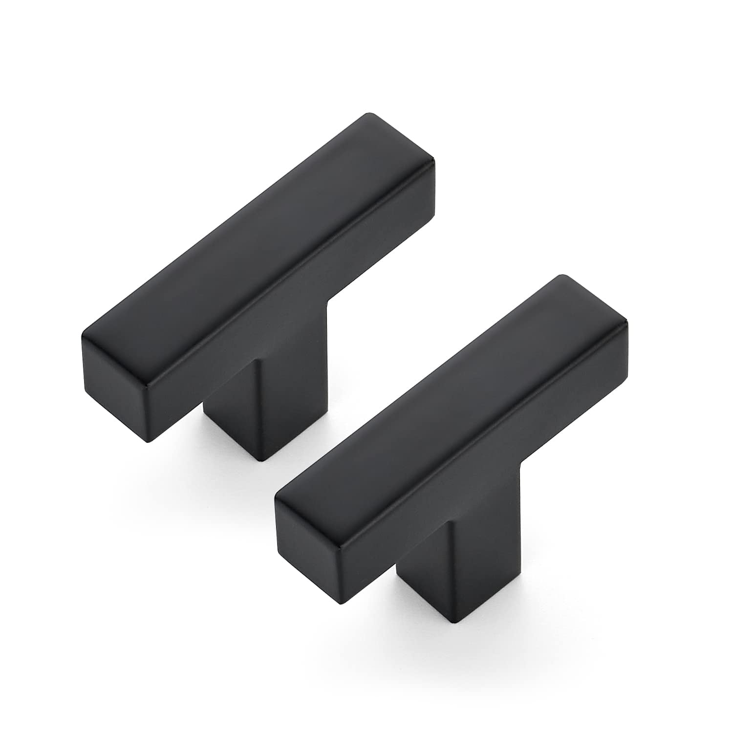 30 Pack 2 Inch Length Square Cabinet Pulls Matte Black Stainless Steel ...