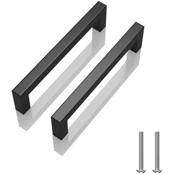 30 Pack 3-3/4 inch (96mm) Hole to Hole Center Matte Black Cabinet Pulls ...