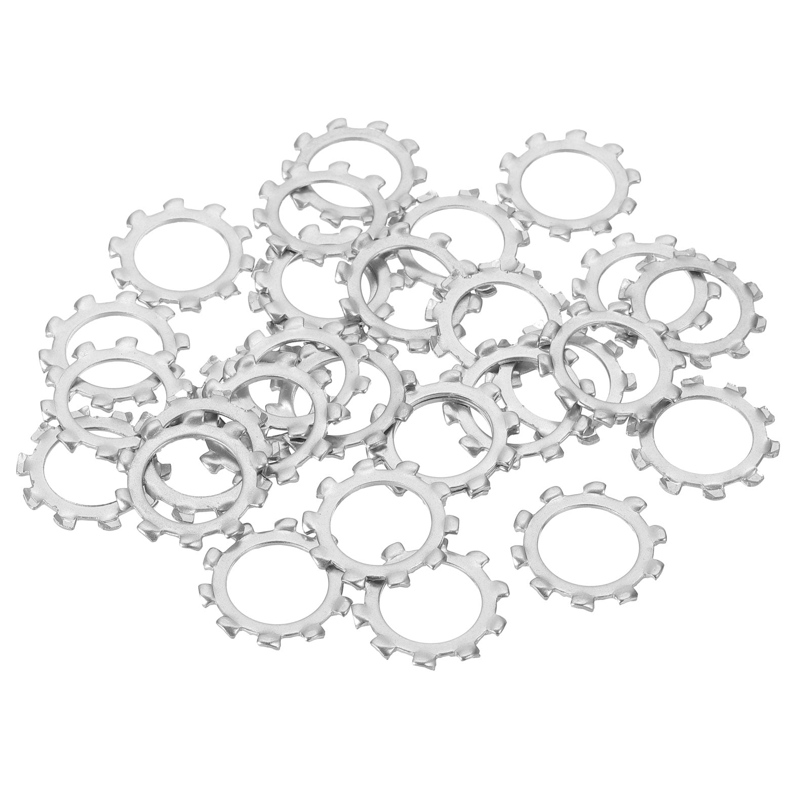 30 Pack 304 Stainless Steel External Tooth Lock Washers, M14 Star ...