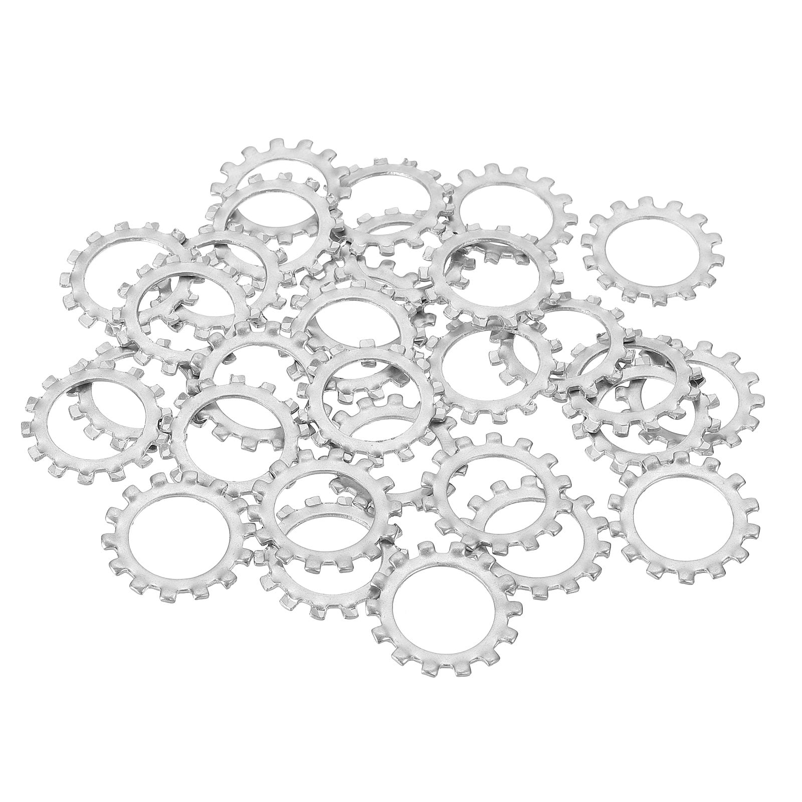 30 Pack 304 Stainless Steel External Tooth Lock Washers, M16 Star ...