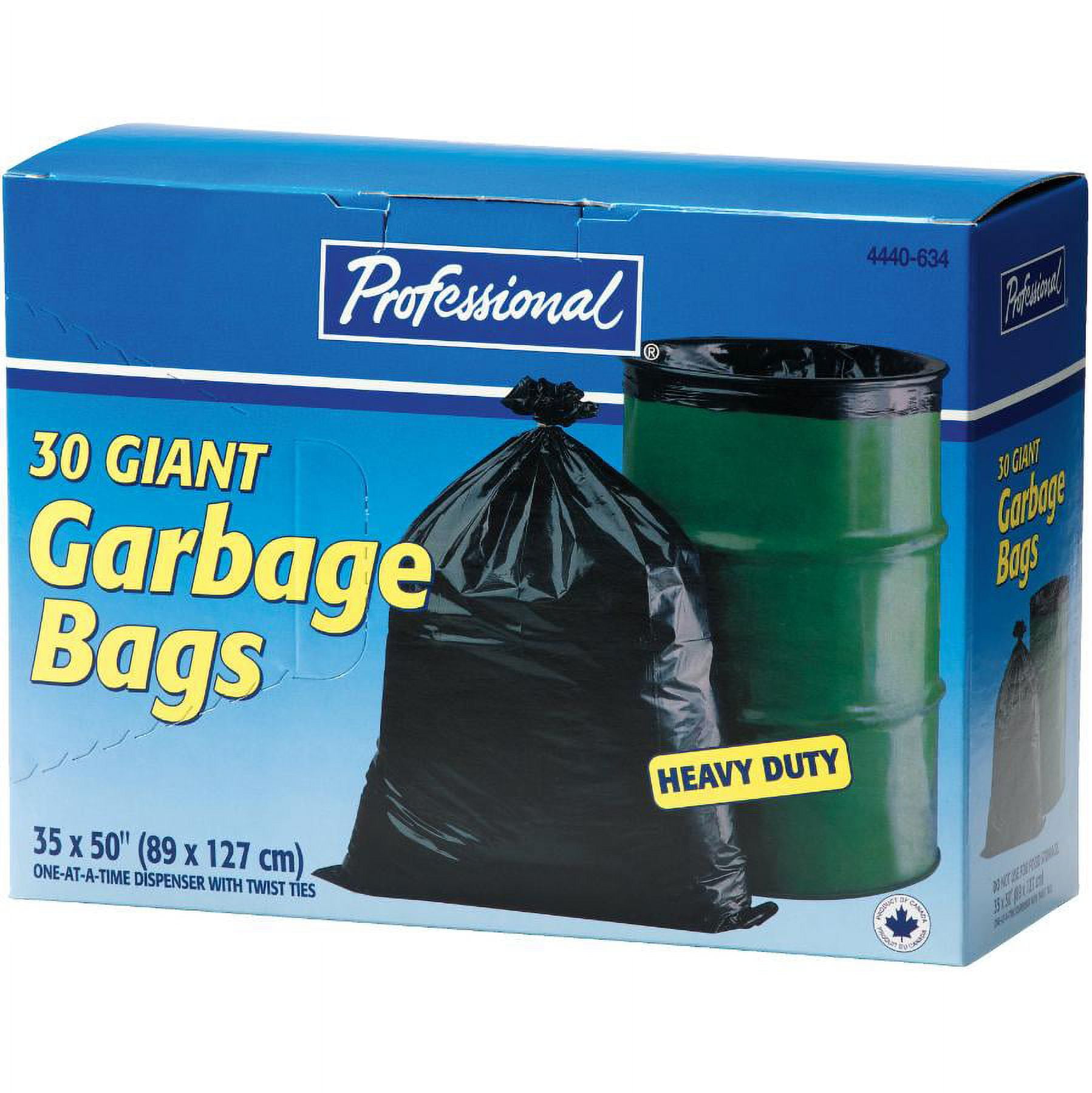 30 Pack 35" x 50" Extra Large Heavy Duty Garbage Bags - Walmart.com