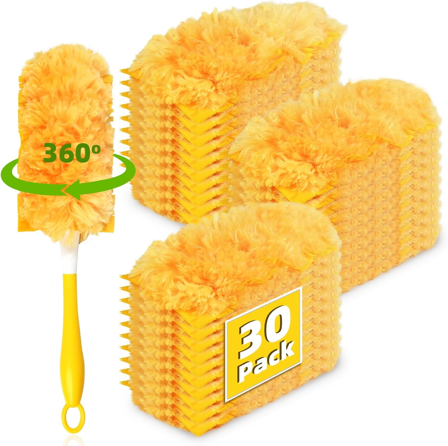 30 Pack 360 Dusters Refills for Dusters, Unscented Heavy Duty Duster ...