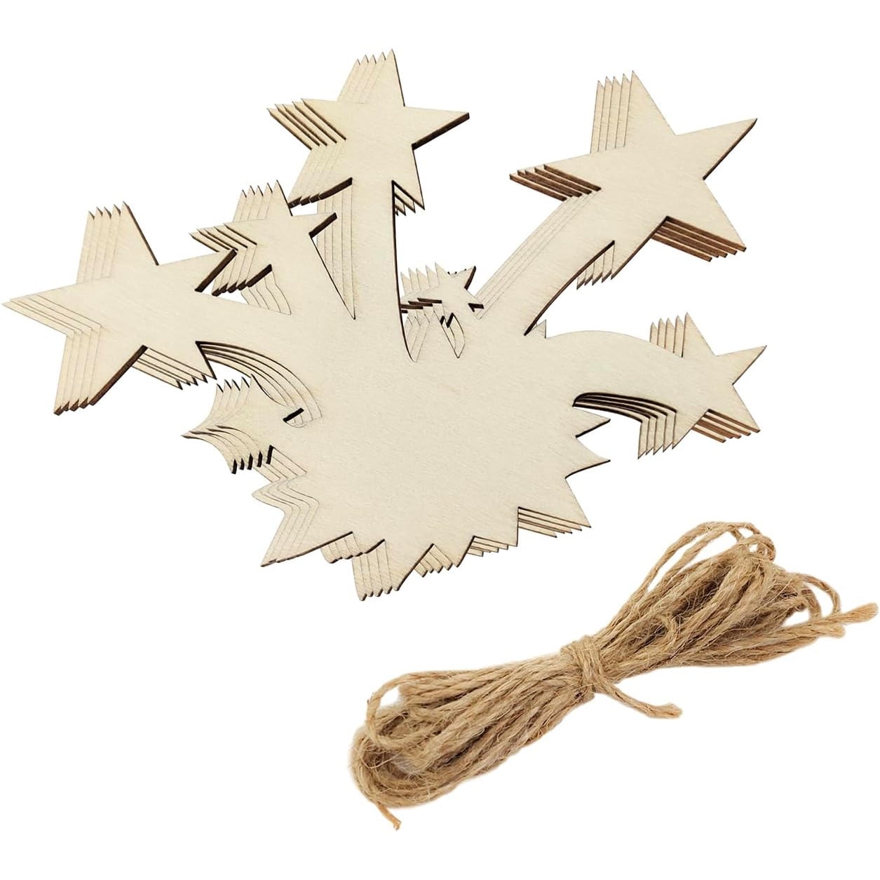 30 Pack 4 Inch Wood Fireworks Cutouts Unfinished Wooden Fireworks ...