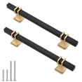 30 Pack 5 Inch Black And Cabinet Pulls Handles Kitchen Dresser Drawer ...