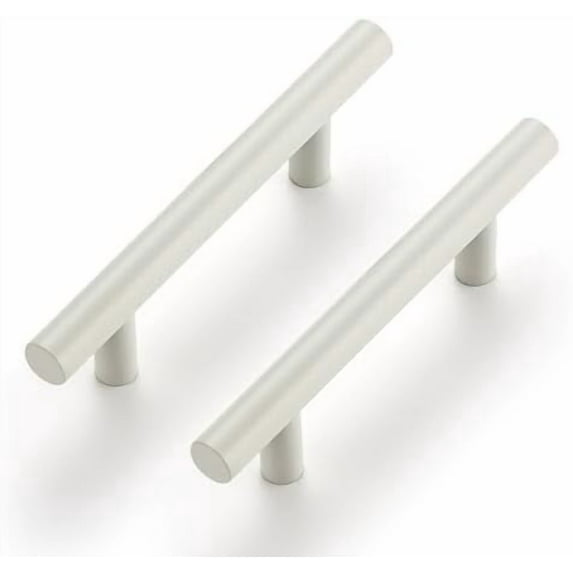 30 Pack | 5 Inch Cabinet Pulls White Stainless Steel Kitchen Drawer ...