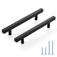 30 Pack 5 Inch Hole Center Matte Black Stainless Steel Cabinet Pulls ...