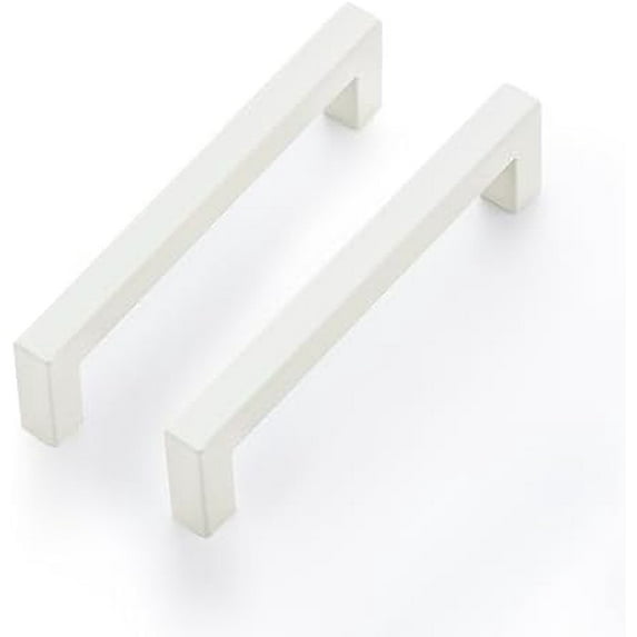 30 Pack 5 Inch Kitchen Square Cabinet Handles Matte Black Pulls Drawer ...