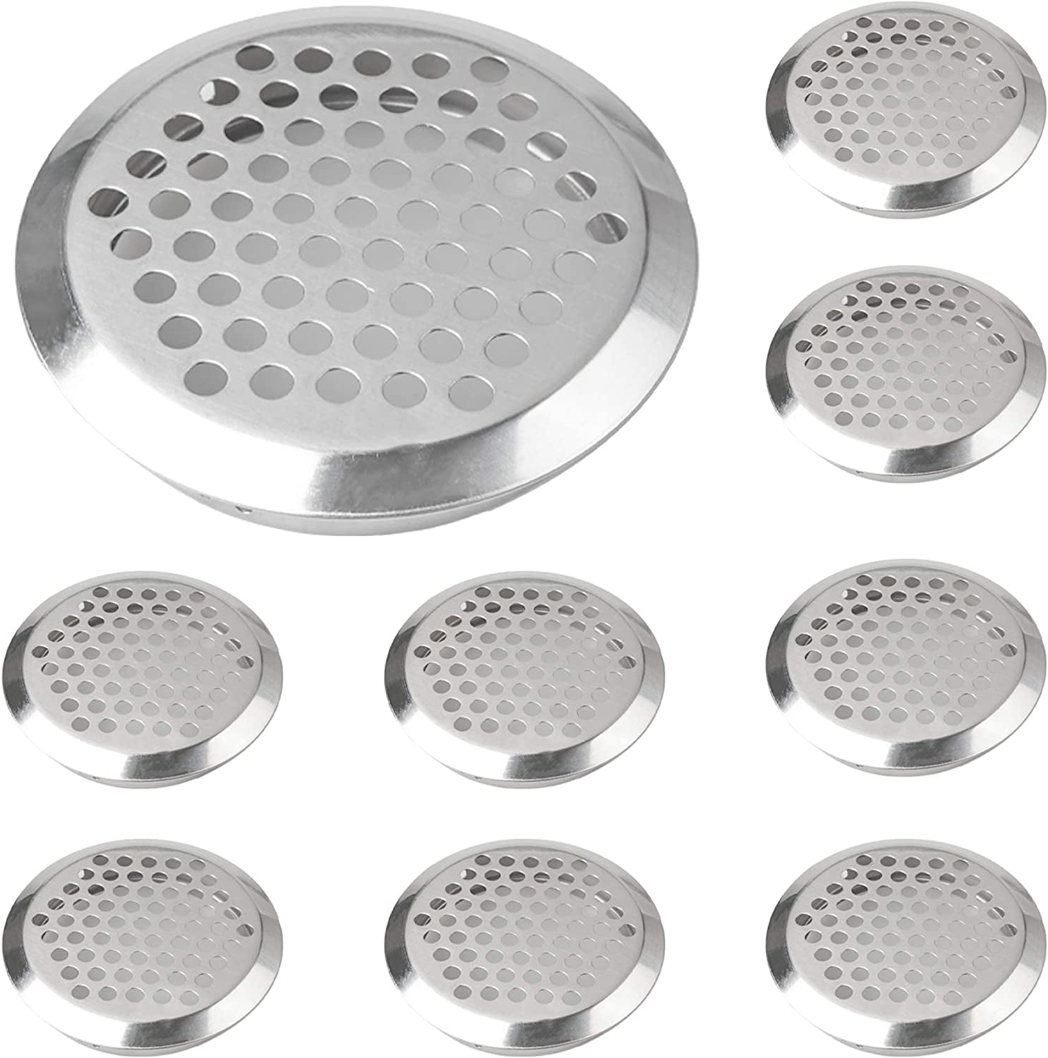 30 Pack 53Mm Round Stainless Steel Air Vent Holes Round Shaped Air Vent ...