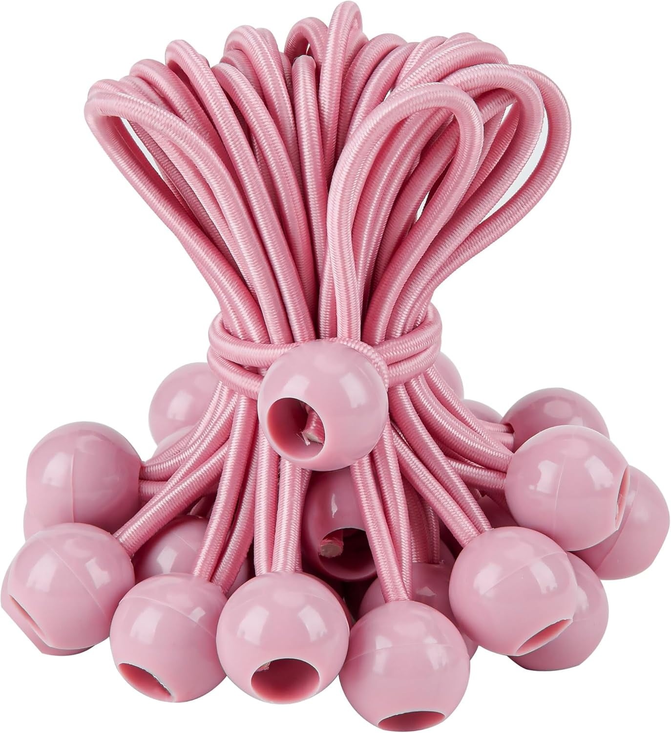 30 Pack 6 Inch Ball Bungee Cords Canopy Ties with Elastic String for ...