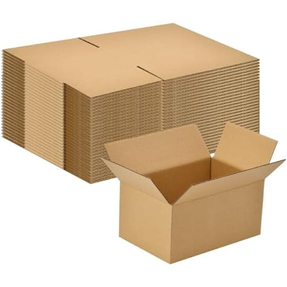 30 Pack 6x4x3 inches Small Shipping Boxes Brown Corrugated Cardboard ...