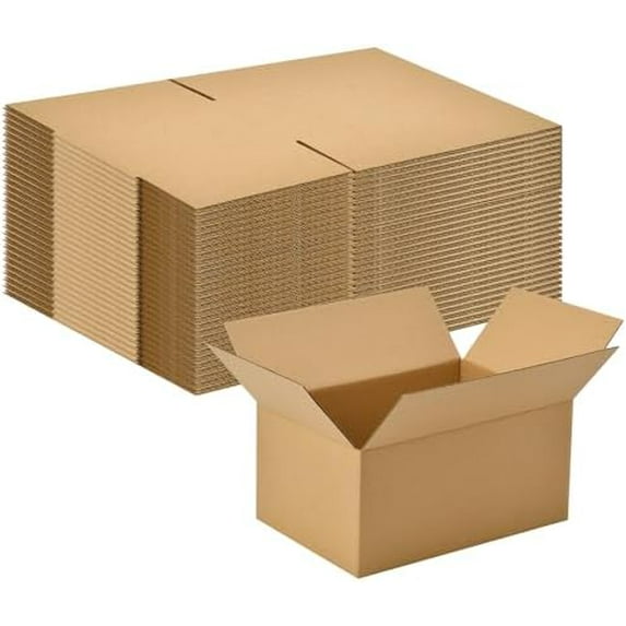 30 Pack 8x6x4 inches Small Shipping Boxes Brown Corrugated Cardboard ...