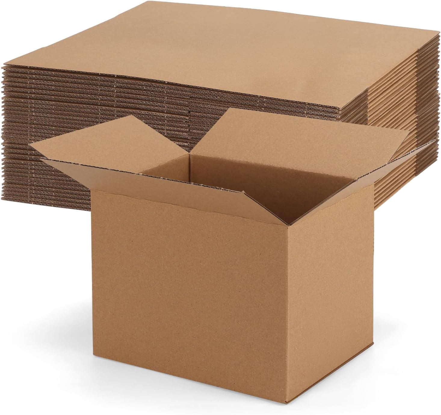 30 Pack 8x6x6 Shipping Boxes Brown, Small Corrugated Cardboard Box for ...