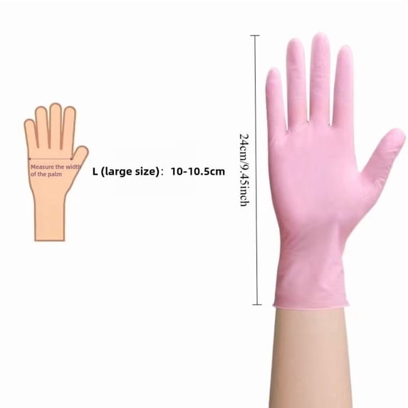 30 Pack 9 Inch Disposable Nitrile Gloves - Durable, Touch-Sensitive ...