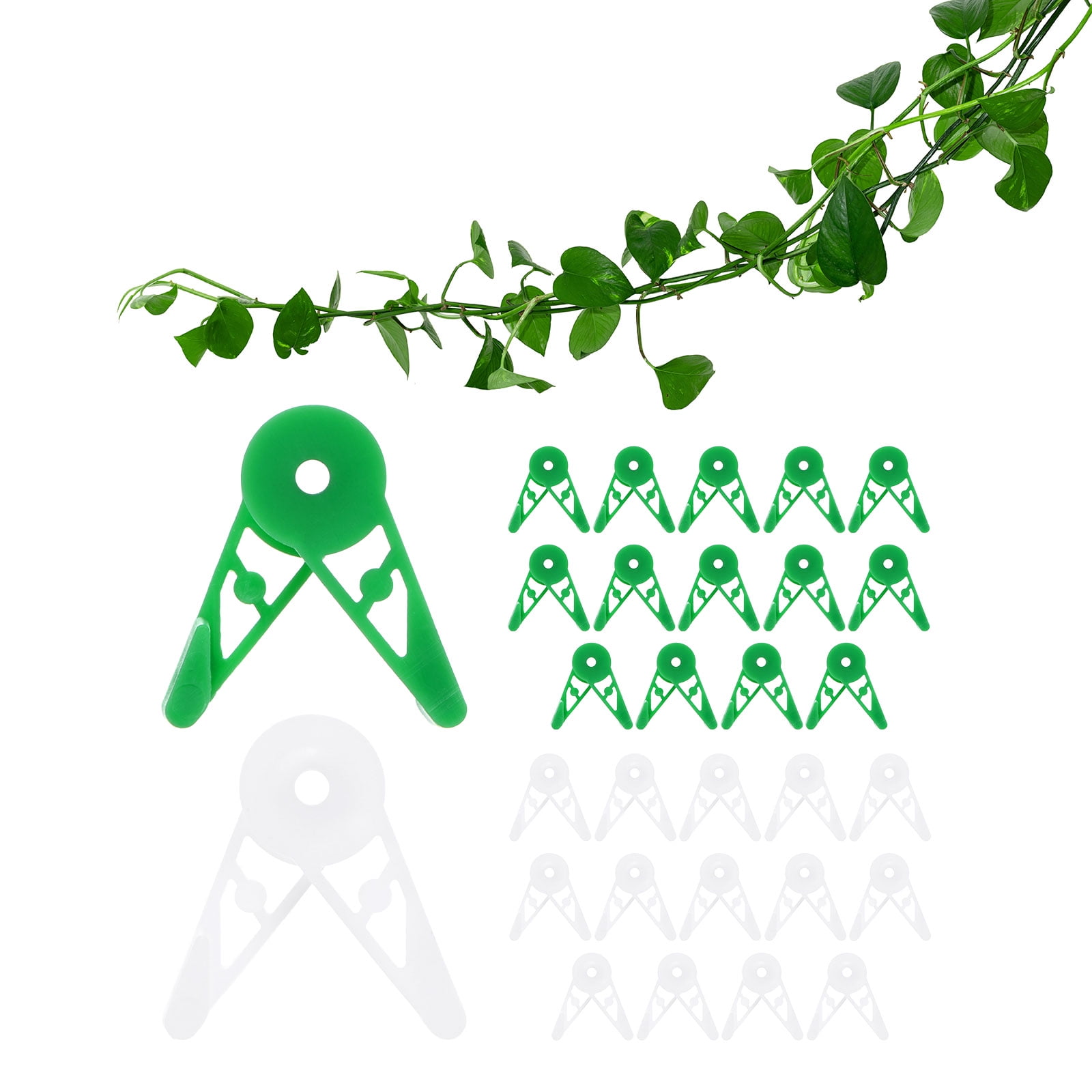 30-Pack Adjustable Plant Clips, 360 Degree Plant Stem Bender Training ...