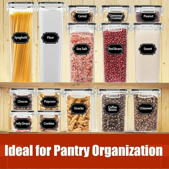 30 Pack Airtight Food Storage Containers for Kitchen Pantry Organizers ...