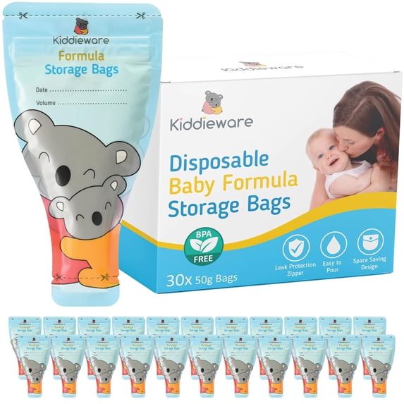 30 Pack Baby Formula Storage Bags Dispenser Disposable Baby Formula ...