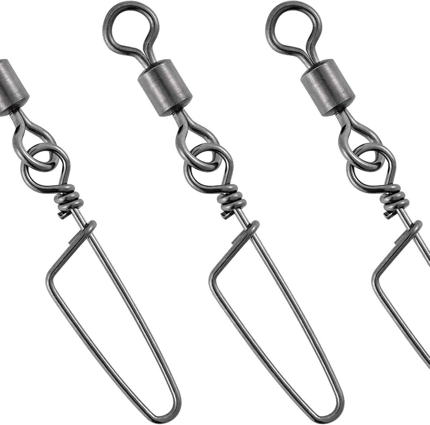 30 Pack Barrel Snap Swivels, Barrel Swivels Fishing Tackle Crane ...