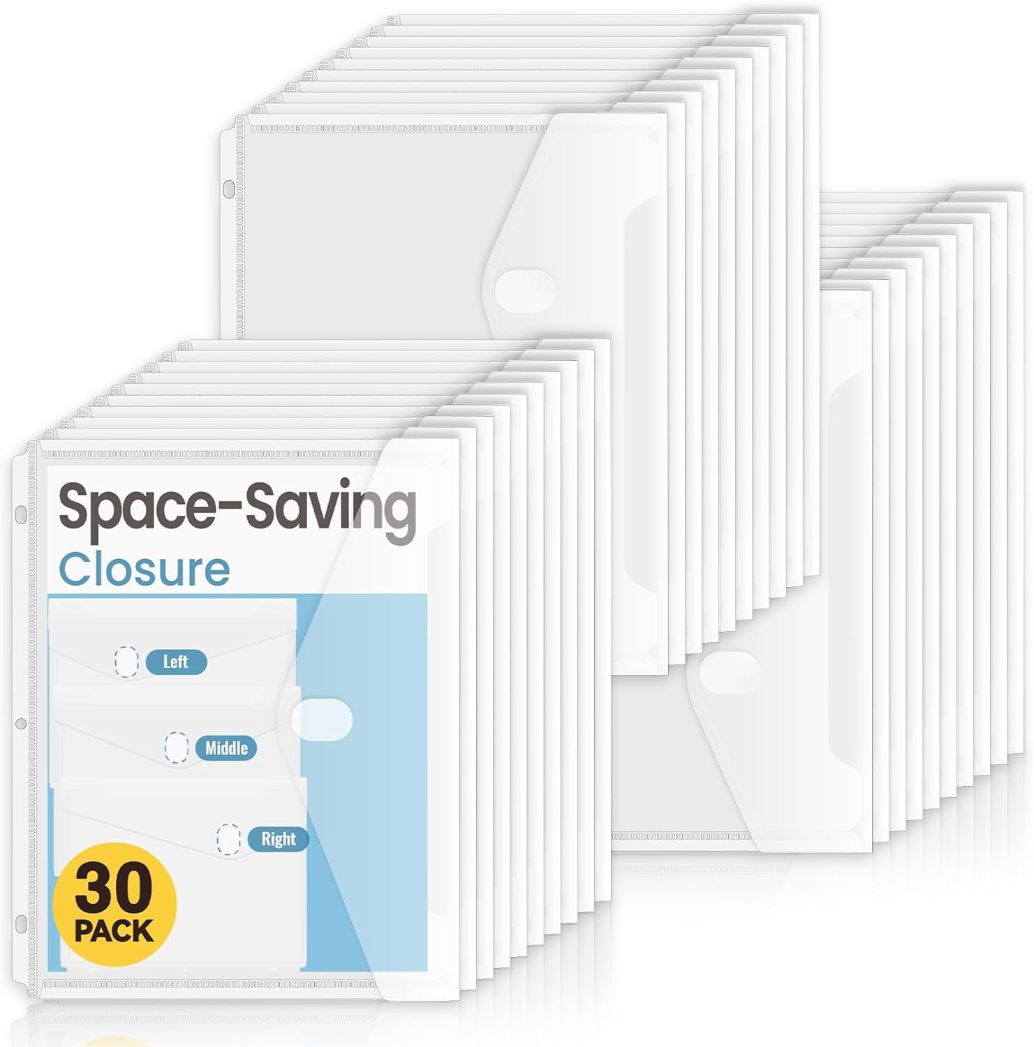 30 Pack Binder Folders with Space-Saving Closure, Super Heavyweight ...