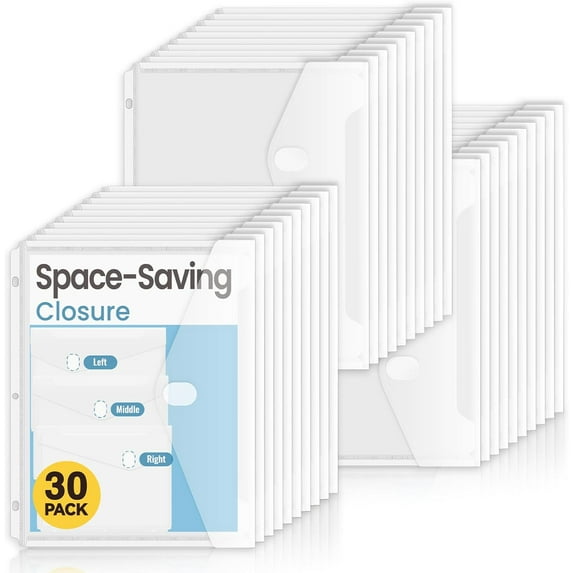 30 Pack Binder Folders with Space-Saving Closure, Super Heavyweight ...