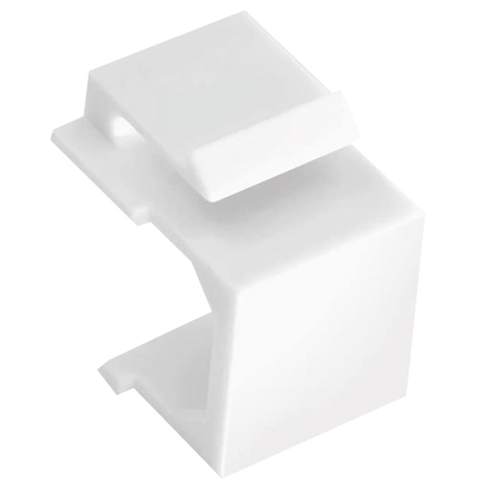 30-Pack Blank Jack Inserts for Wall Plate and Patch Panel - White ...