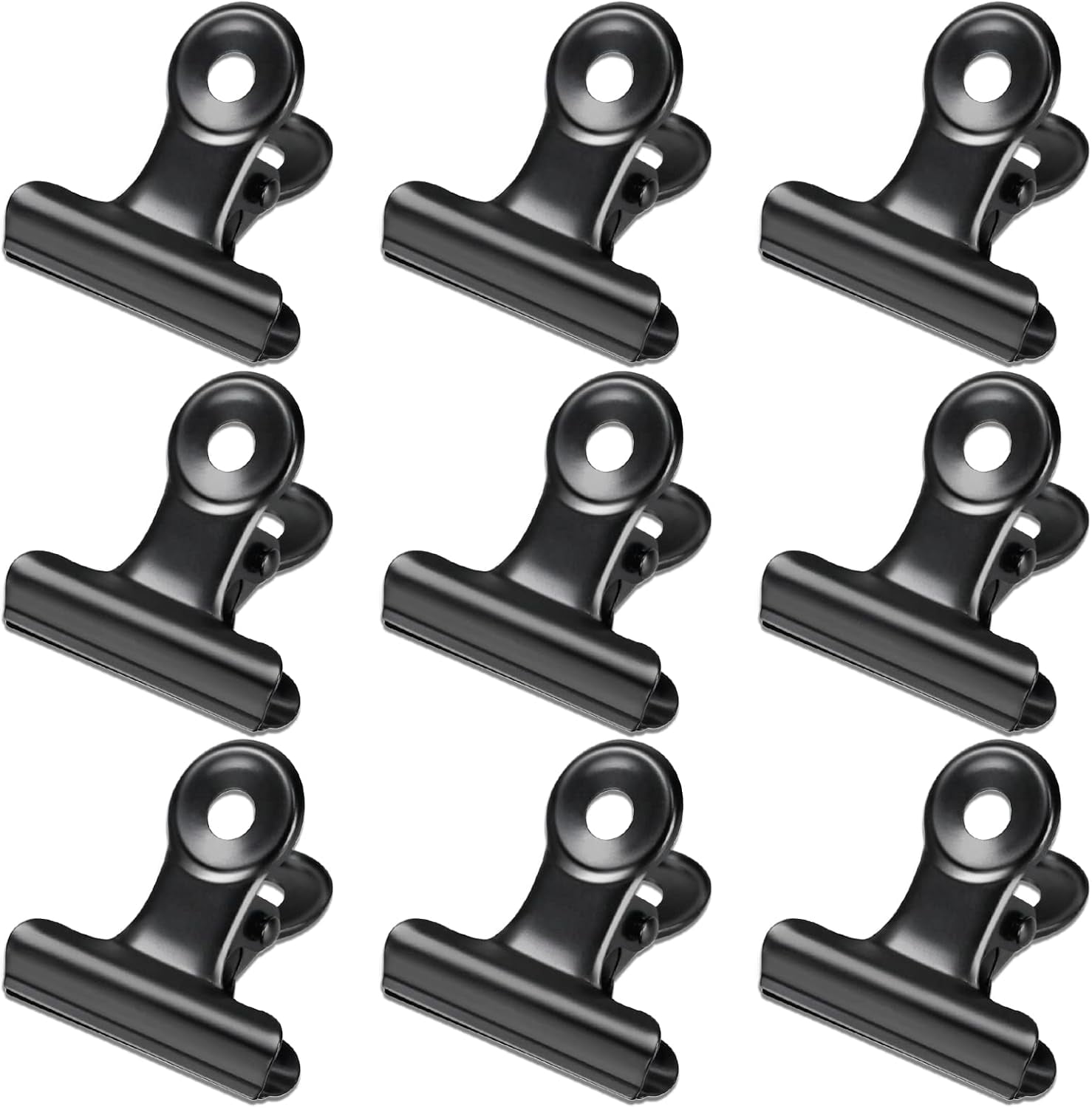 30 Pack Bulldog Clips 1.25 Inches Small Hinge Paper Metal for Crafts ...