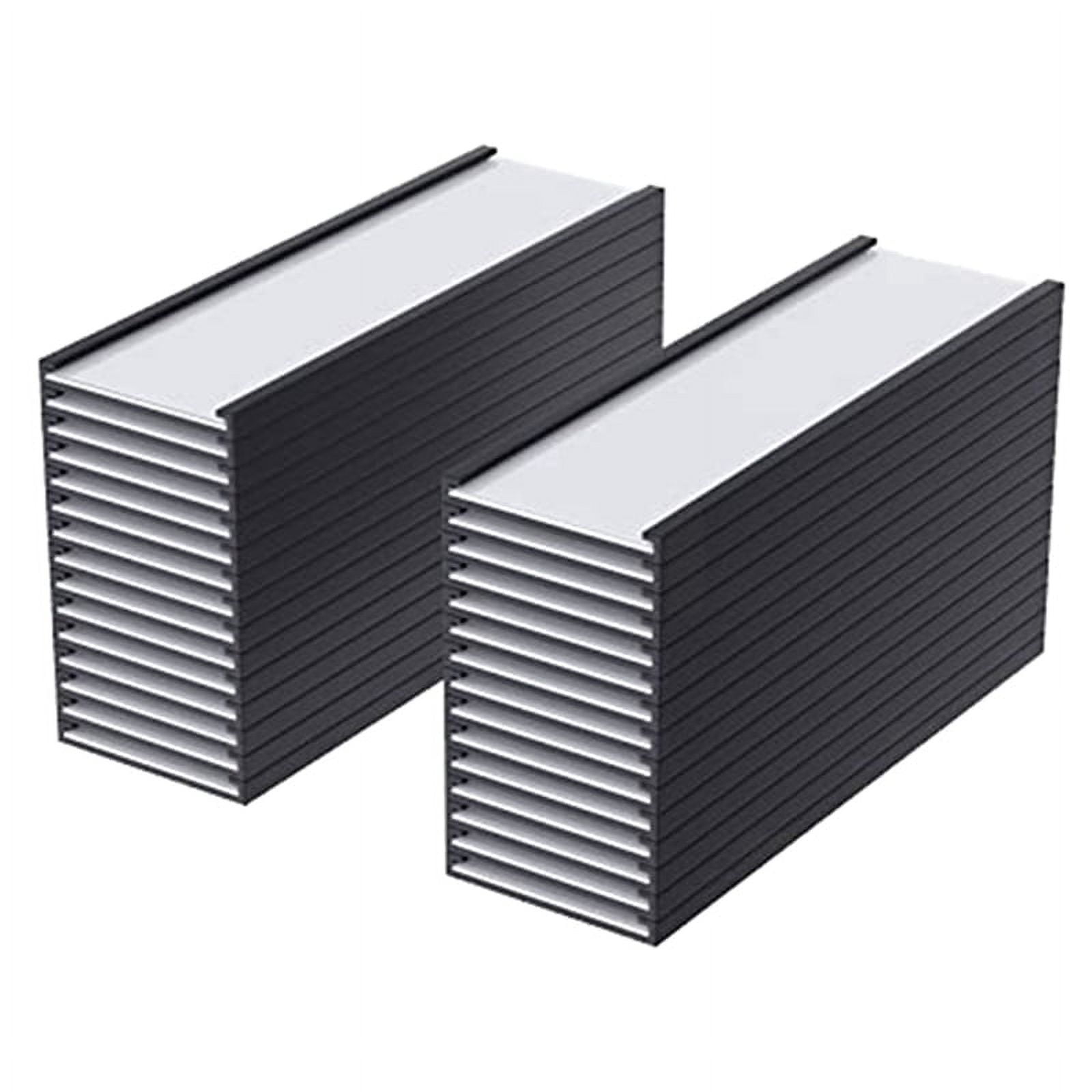30 Pack C Channel Magnetic Label Holders 1 x 3 in with Magnets Magnetic ...