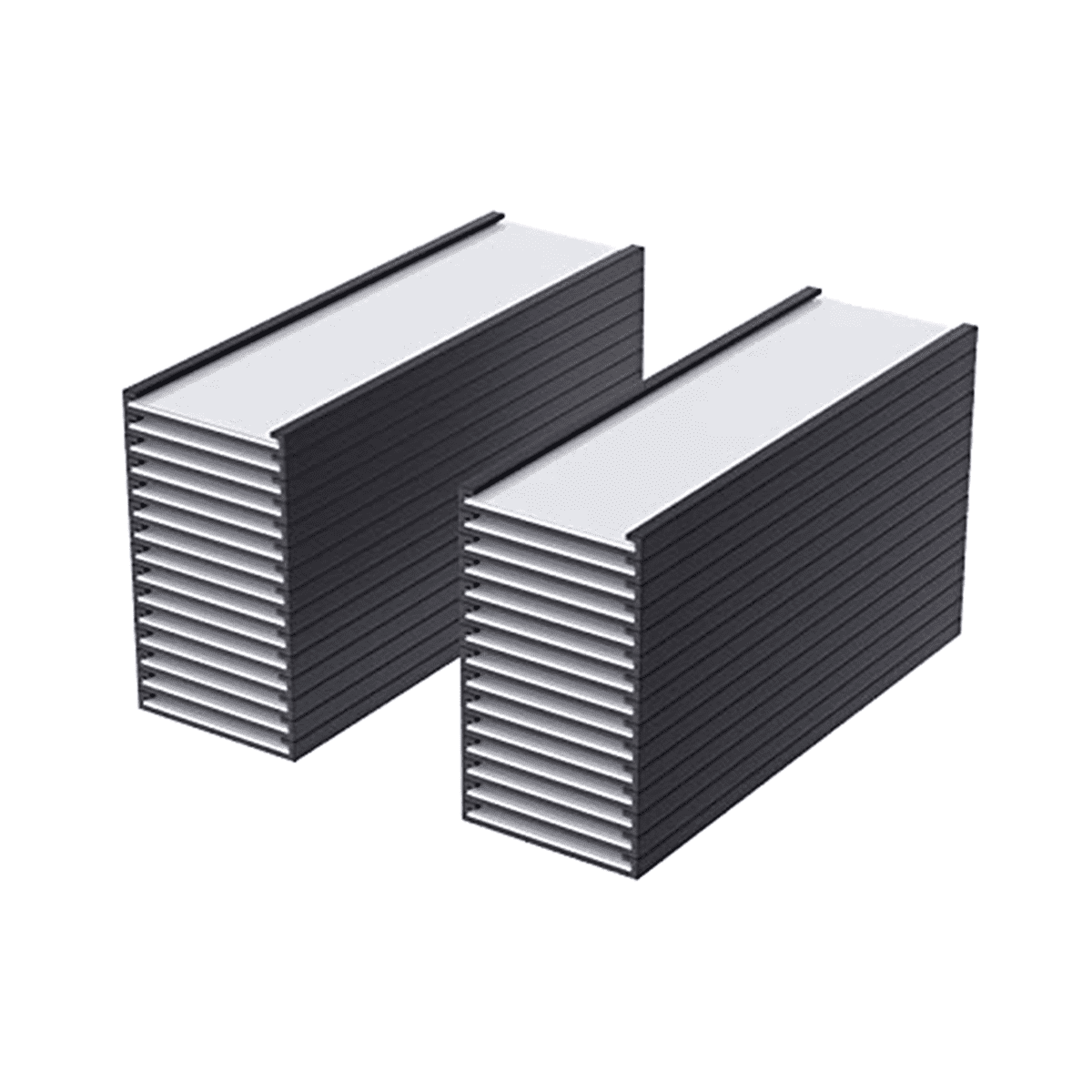 30 Pack C Channel Magnetic Label Holders 1 x 3 in with Magnets Magnetic ...