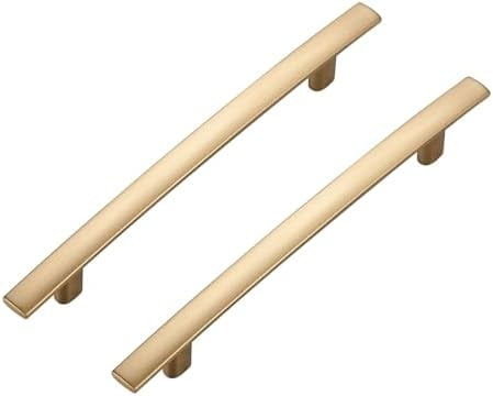 30 Pack Cabinet Handles 5" Hole Center - Curved Cabinet Pulls Champagne ...