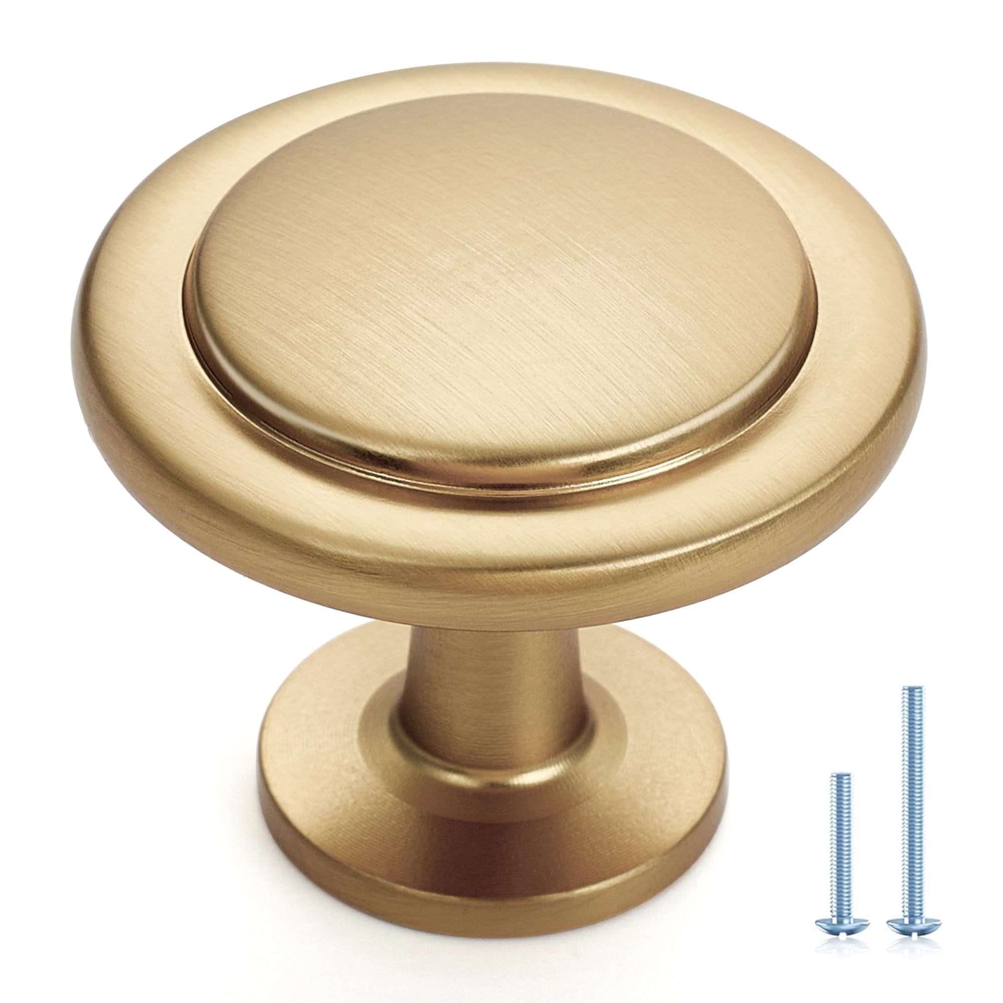 30 Pack Champagne Bronze Cabinet Pulls 1-1/4 Inch Kitchen Drawer ...