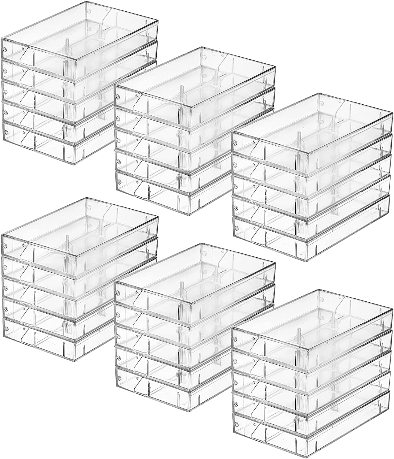 Generic 30 Pack Clear Cassette Tape Cases, Audio Cassette Storage ...