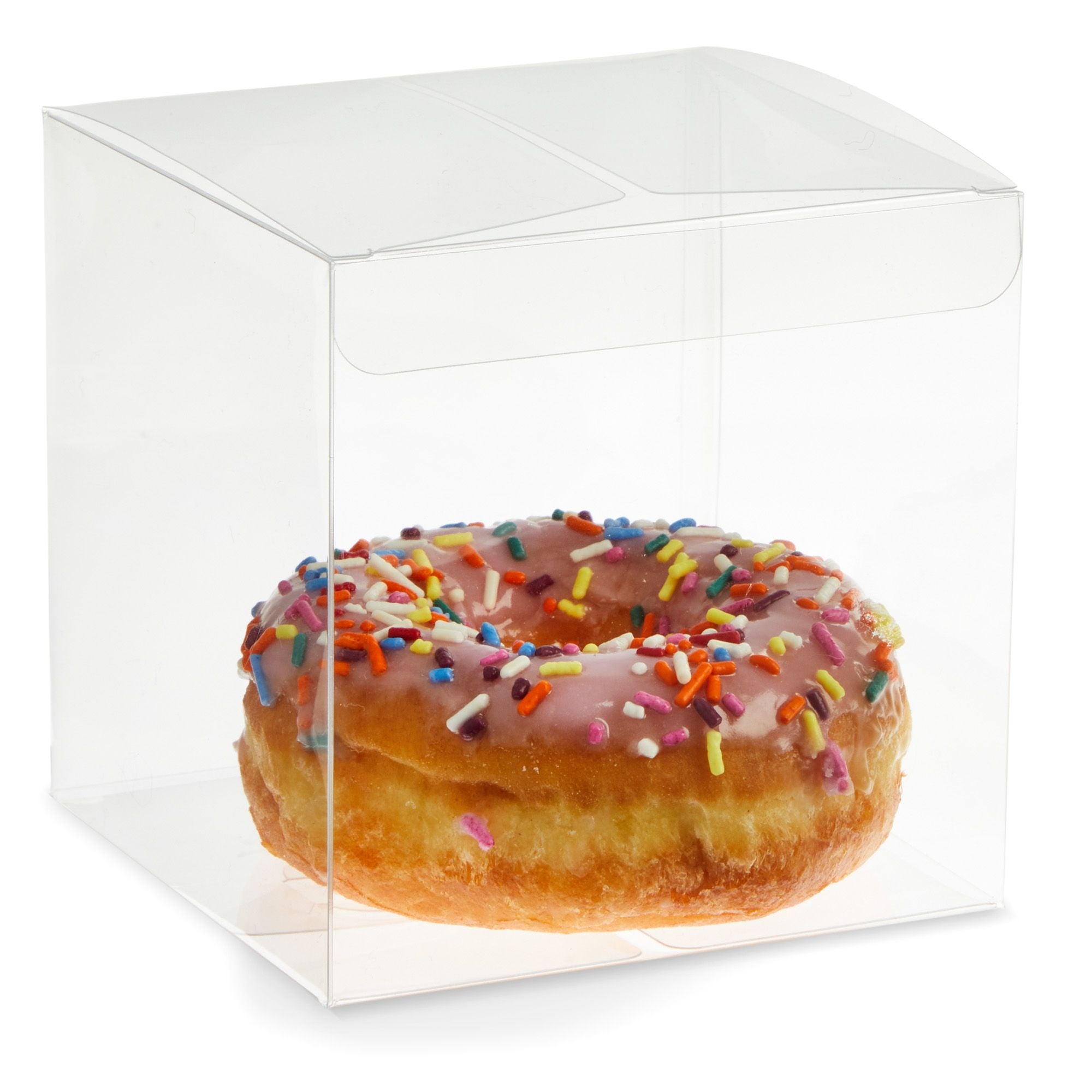 30-Pack Clear Favor Boxes - 4x4x4 In for Wedding, Shower, Birthday ...