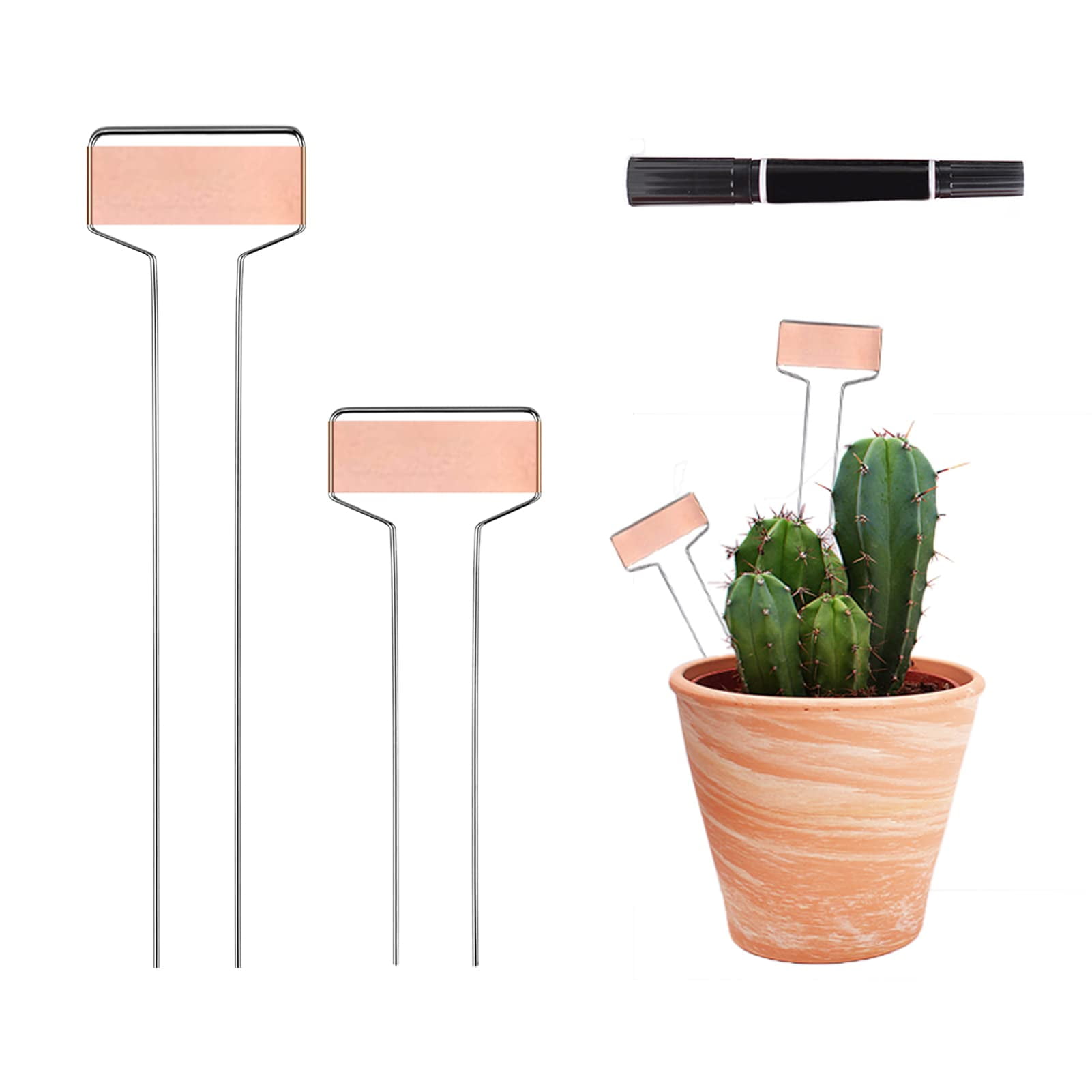 30-Pack Copper Plant Markers Metal Plant Labels 6in&10inch Plant ...