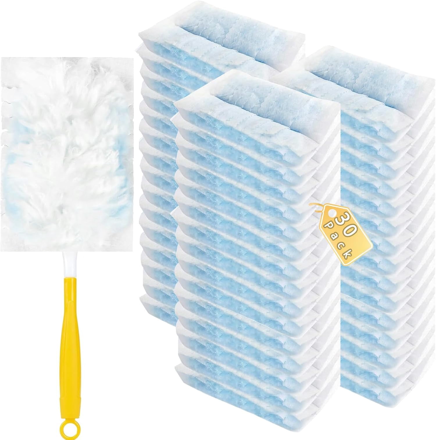 30 Pack Duster Refills Compatible with Duster, Heavy Duty Multi Surface ...