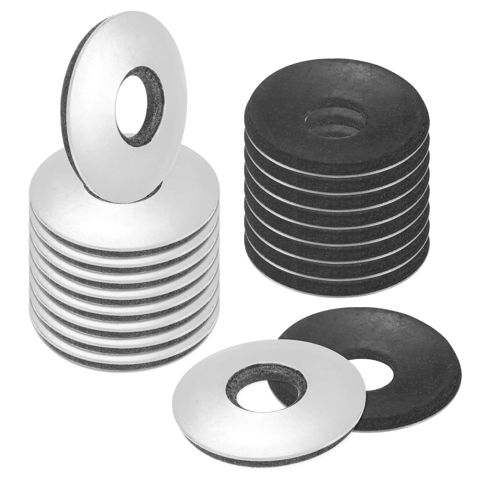 30-Pack EPDM Bonded Sealing Rubber Washers, 304 Stainless Steel 3/8" x ...