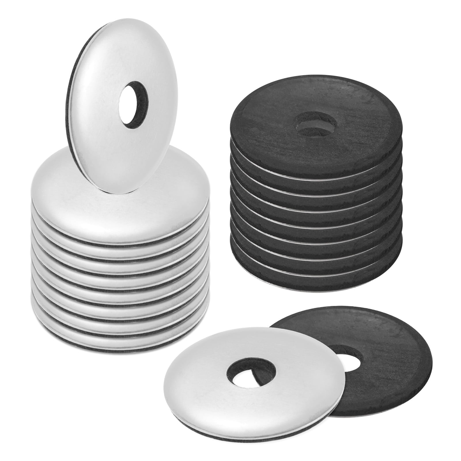 30-Pack EPDM Bonded Sealing Rubber Washers, 304 Stainless Steel 5/16" x ...