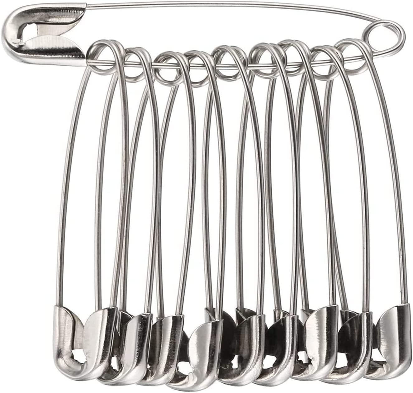30 Pack Extra Large 3" Safety Pins - Walmart.com
