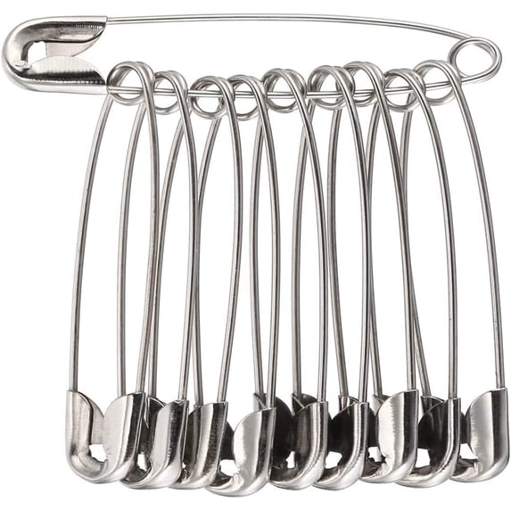 30 Pack Extra Large 3" Safety Pins - Walmart.com