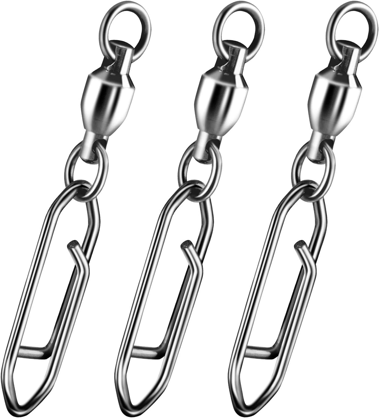 30-Pack Fishing Speed Clips Quick Change Snap Swivels, Ball Bearing ...