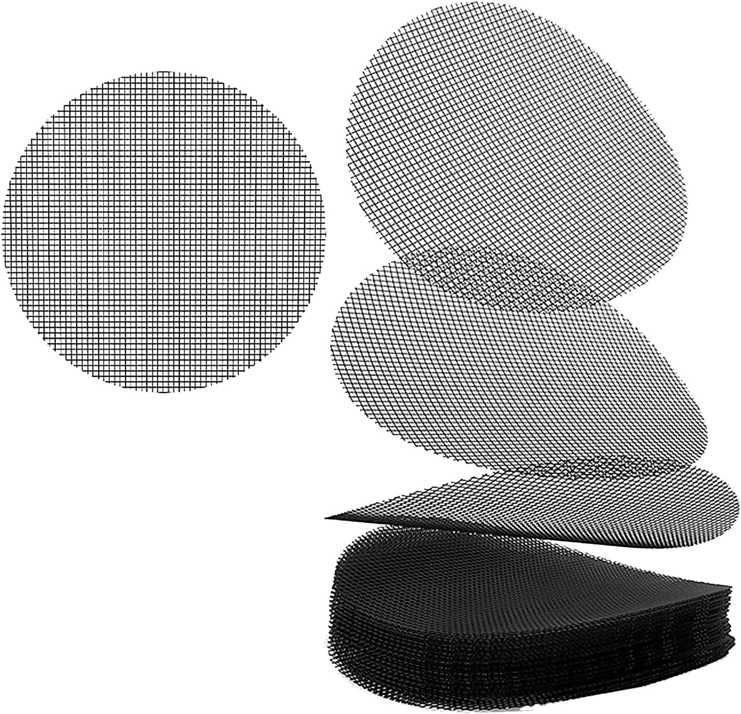 30 Pack Flower Pot Hole Mesh Pad, Plant Pot Drainage Hole Screens Round ...