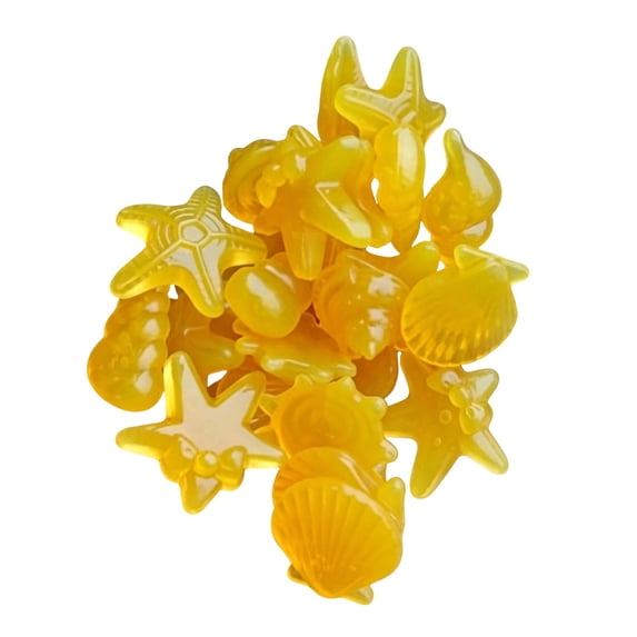 30 Pack Glow in The Dark Rocks - 0.9" Marine Creature & Conch Decor Mix ...
