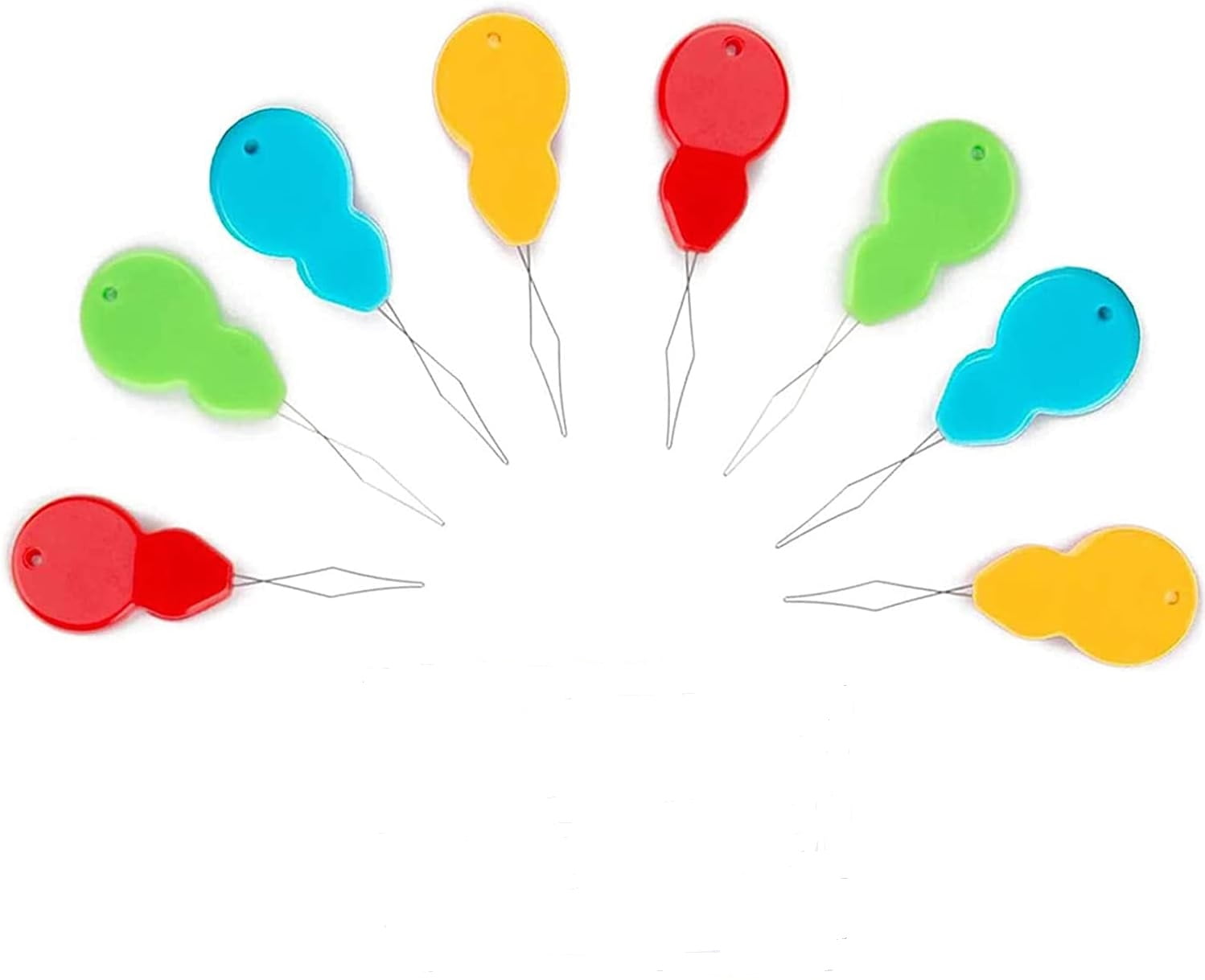 30-Pack Gourd Shaped Plastic Needle Threaders, Plastic Wire Loop DIY ...