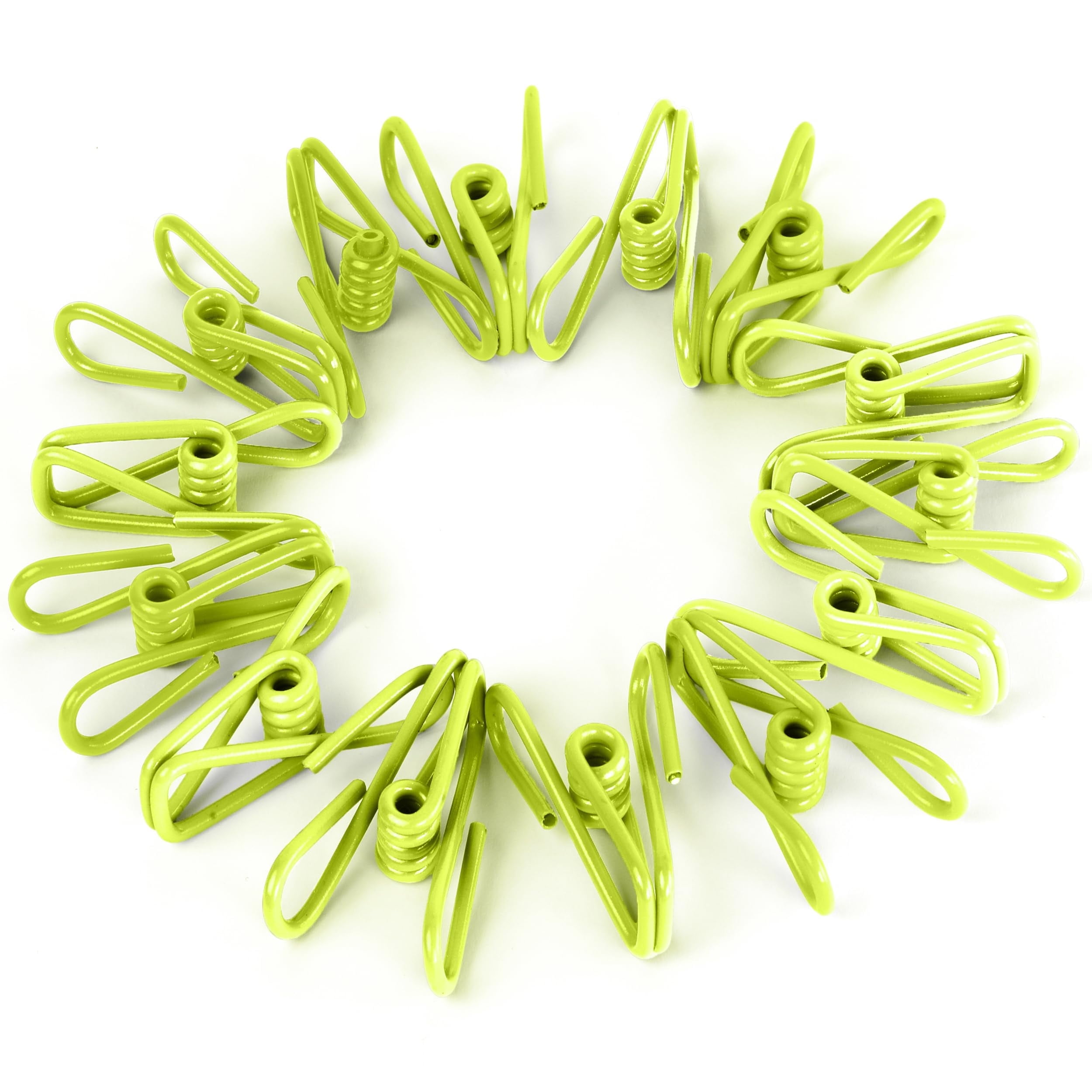 30 Pcs Chip Clips for Food Bags (Green) PVC 2 Inch Coated Sealer for ...
