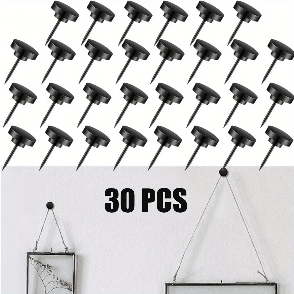 30-Pack Heavy Duty Push Pins, Professional Grade Metal Thumb Tacks for ...